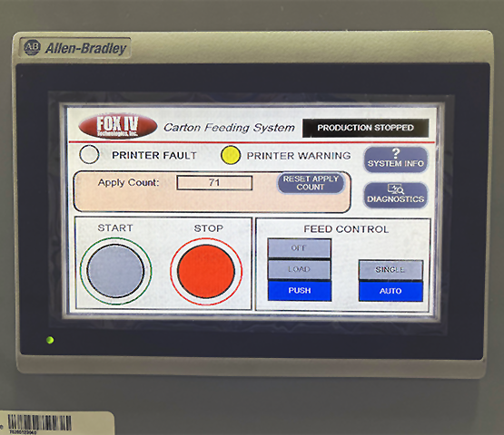 Carton Feeding Labeling System